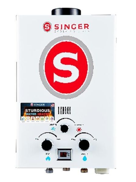Singer Instant Water Heater Gas siwh-10 LPG White 10Ltr Price in Pakistan