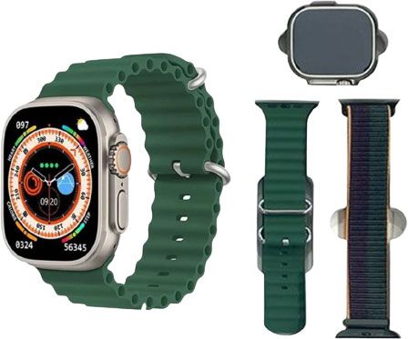 Buy BML Ultra Max Smart Watch Gold Green Dual Strap with Cheapest Price in Lahore, Pakistan