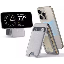 Buy ESR Magsafe Wallet & Stand by ESR made from Vegan Leather – Natural ...